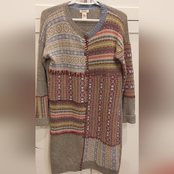 Sundance | Sweaters | Sundance Patchwork Long Cardigan | Poshmark
